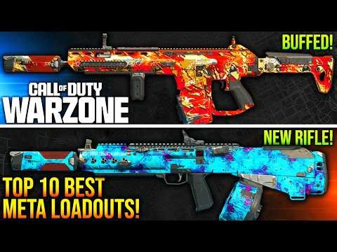 WARZONE: New TOP 10 BEST META LOADOUTS After Update! (WARZONE META Weapons)
