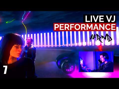 I Built A 3D Real-Time Audio-Visual Engine. Testing R&B [Live VJ Performance] #unity3d