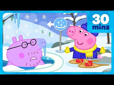 George Pig Goes For An Icy Escape 🥶 Daddy Pigs Cold Plunge ❄️ Peppa Pig Full Episodes | 30 Mins