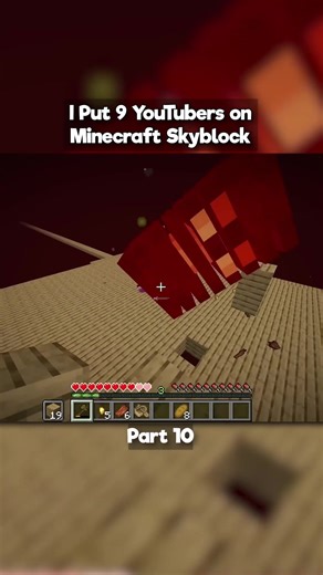 I Put 9 YouTubers on Minecraft Skyblock! Part 10 #minecraft #mcyt #minecraftchallenge