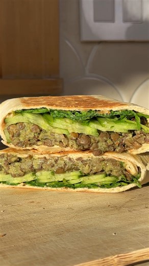 From My Bowl | by Caitlin S on Instagram: "6 ingredient crispy lentil wraps with 30g of plant protein and 18g fiber to keep you full for hours 💪🏼🌱 Plus they’re ready in less than 15 minutes, making them a perfect quick or on-the-go weekday meal! I have been OBSESSED with this lunch all month – the recipe itself is really simple, but easy to customize with different sauces, hummus flavors, or greens to keep things interesting! You can even add a dash of hot sauce if you like things spicy 🔥 Tr