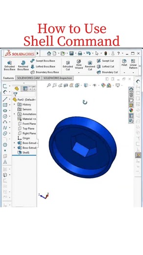 How to Use Shell Command | Solidworks Tips Tricks