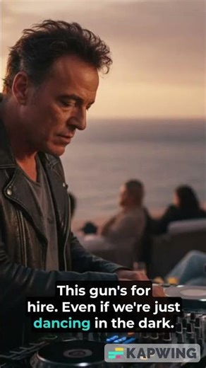 Bruce Springsteen- Dancing in the dark (CAFE DE DEL MAR AI COVER) [BEST VERSION] Made with FlexClip