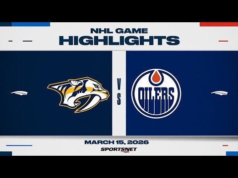 NHL Highlights | Predators vs. Oilers - March 15, 2026