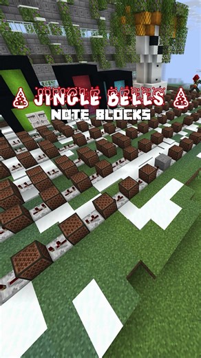 Jingle Bells Note blocks#minecraft #minecraftnoteblock #noteblocksong #christmas #minecraftchristmas