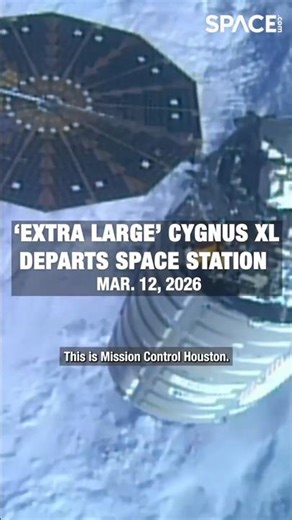 Cygnus XL Departs the ISS in Time-Lapse! 🚀⏩ #Shorts #ISS #Timelapse #Space #CargoShip
