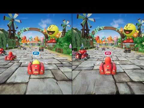 Sonic Racing: CrossWorlds x Pac-Man 2-Player Split Screen Local Co-Op PS5 (Pac-Man & Blinky Ghost)