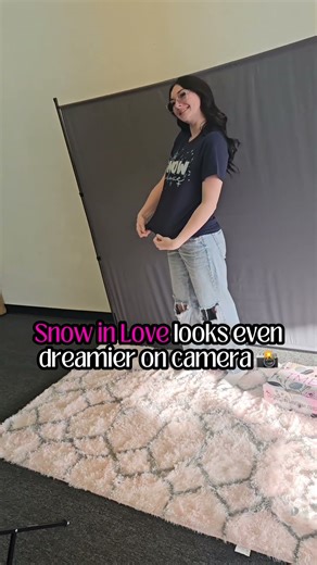 Behind-the-scenes moment from our Snow in Love Bride Box