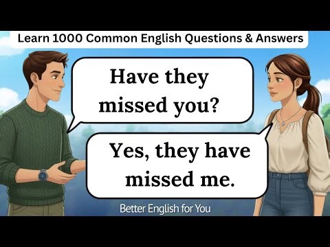 ✅ Learn 1000 Common English Questions & Answers (Complete 1-hour Practice) English for Beginners