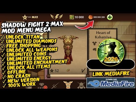 Shadow Fight 2 New TITAN Max Mod Menu Apk - Unlimited Money, Free Shopping & Unlocked All