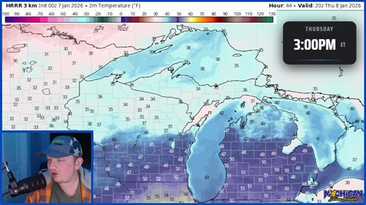 LIVE Daily Conditions Stream with Ryan - January 7th, 2025 | Michigan Storm Chasers