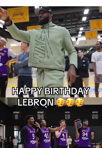 HAPPY BIRTHDAY KING 👑 #lebron #basketball #birthday #nba #lakers | lebron james