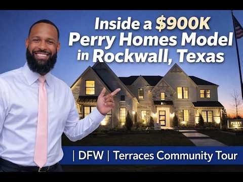 “Inside a $900K Perry Homes Model in Rockwall, Texas | DFW | Terraces Community Tour”
