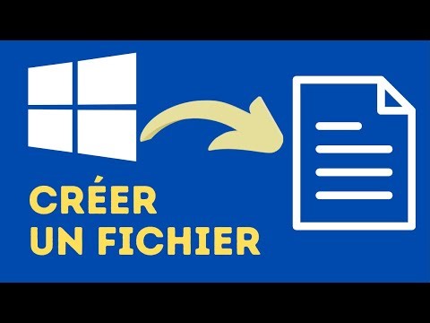 Créer un Fichier sur Windows en 1 Minute (Débutants)