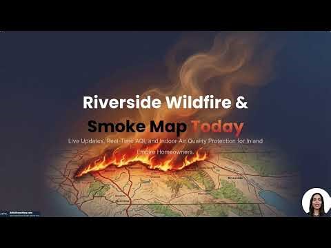 Riverside California Wildfire & Smoke Map Today: See Current Live Updates