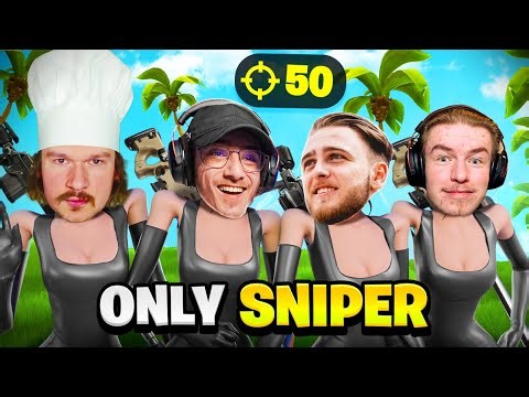 FAIRE 3 TOP 1 ONLY SNIPER en SQUAD sur FORTNITE ( @Teeqzy @TalmoFN @KalutWick @Souenito )