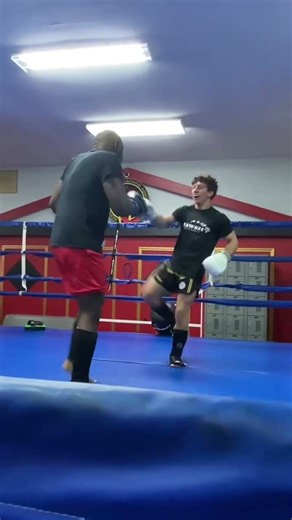 Muay Thai kickboxingTraining in Ring 💥 Real Fight Practice #muaythai #kickboxing #mma