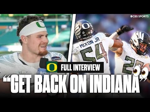 Oregon LB Bryce Boettcher wants their ‘get back on Indiana’ in CFP Semifinal 👀