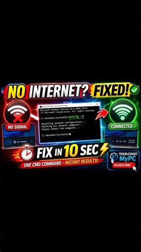 One CMD Command to Fix All Network Issues 😱