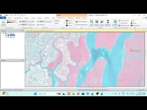 How to generate a spectral signature curve using satellite data in the ERDAS Imagine platform