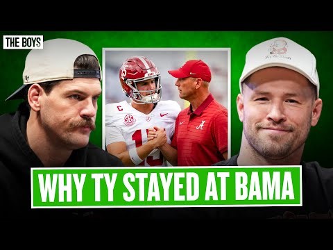Ty Simpson On Why He Decided To NOT Transfer From Alabama | Bussin' With The Boys