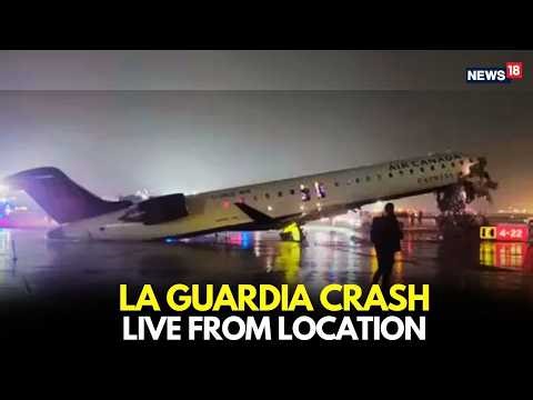 LaGuardia Airport SHOCKER! Plane Crashes Into Fire Truck | #WATCH LIVE Updates From Ground Zero-N18L