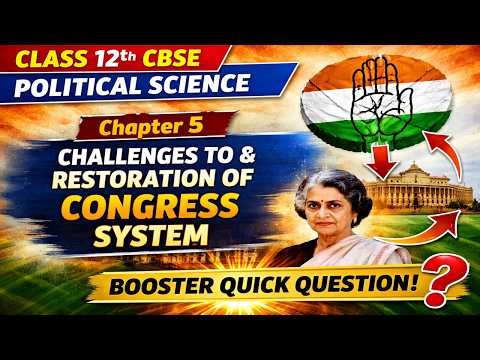 Last Minute Revision | Chapter 5 Congress System | Class 12 CBSE 📚