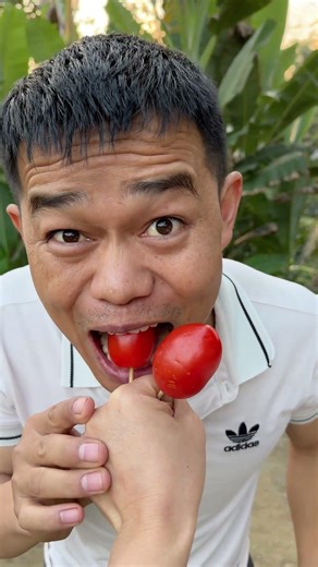 A tomato skewer eating challenge along with hilarious pranks.#shorts