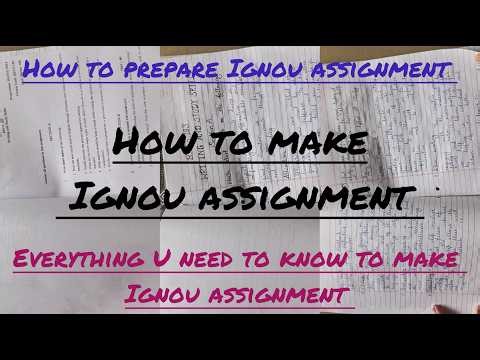 HOW TOMAKE IGNOU ASSIGNMENT FILE || IGNOU ASSIGNMENT ||