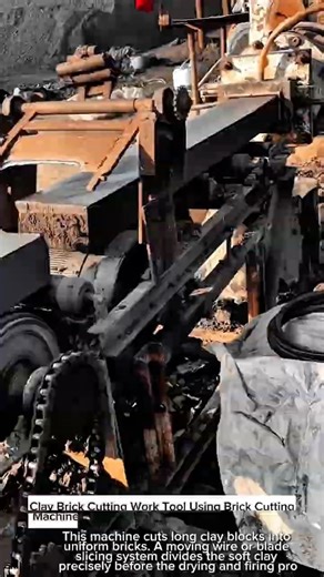 Clay Brick Cutting Work Tool Using Brick Cutting Machine #worktool