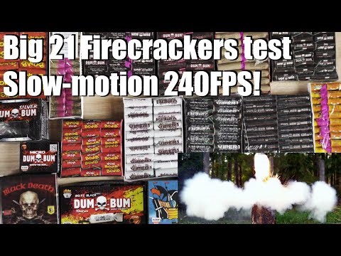 21 Firecrackers in SLOW MOTION 240FPS 💥 | Slow-Mo Comparison Test