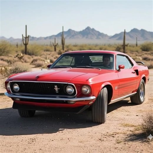 1969 Ford Mustang Mach 1 This is a 1969 Mustang Mach 1 — recognizable by the fastback body shape, classic round headlights with black grille, long hood, and muscle-car stance. It’s one of the most iconic American muscle cars from the late 1960s. | Midnight Scroll