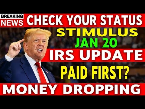 🚨 IRS CONFIRMS January 20 Stimulus Update — Payments Starting NOW!