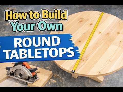 How to Build Round Tabletops with Minimal Tools