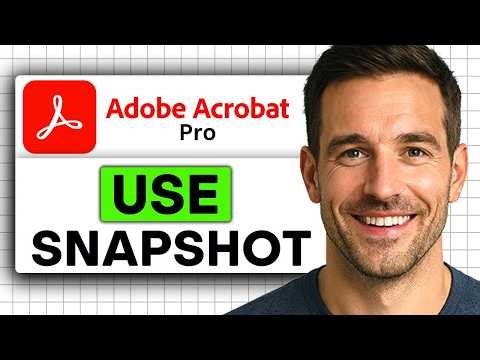 How To Use Snapshot In Adobe Acrobat (Easiest Way) (2026 Guide)