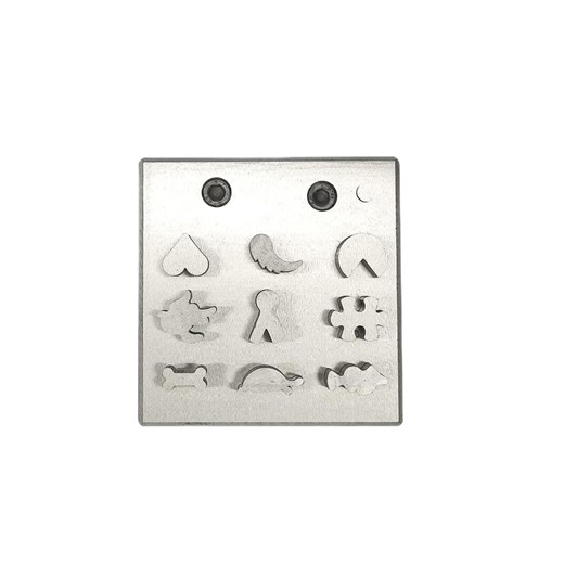 9-teiliges Multi-Shape Disc Cutter Set - Herz, Taube, Knochen, Feder, Schleife, Schildkröte, Pacman, Puzzle, Fisch - Etsy.de