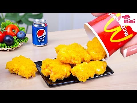🔥 Crispy & Juicy Mini Chicken McNugget Cooking ASMR | Mini Bakery