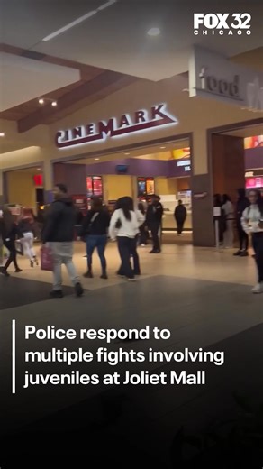 Police responded to reports of multiple fights involving a large group of juveniles at Louis Joliet Mall on Saturday evening. | READ: bit.ly/4scprzD | Fox 32 Chicago