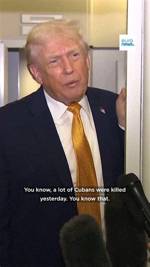 Trump says many Cubans were killed in Venezuela trying to protect Maduro. Cuba reports 32 Cuban officers killed in a US military operation over the weekend, the first official death toll. | Euronews English