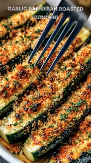 Zucchini sliced thin, tossed with garlic and olive oil. Sprinkle salt, pepper, Italian herbs, and Parmesan. Roast at 425°F for 20 minutes until golden, cheesy, and crisp at the edges. Ingredients ➤ 2 medium zucchinis, sliced into ¼-inch rounds ➤ 3 tablespoons olive oil ➤ 4 cloves garlic, minced ➤ ½ teaspoon salt FULLL Recipe in First Cօʍʍеոτ 👇👇 | Nessy Recipes