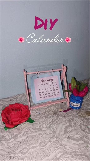DIY Desk Calendar | Ice Cream Sticks Calendar | Handmade Desk Calendar at Home | Easy Craft #diy