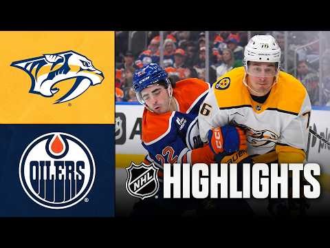 Predators vs. Oilers | NHL Highlights | March 15, 2026