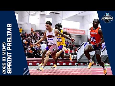 Every men's sprint prelim from the 2026 DI indoor track and field championships