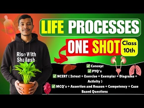 Life Processes Full Chapter One Shot 🔴 LIVE | Class 10 CBSE 2026 | Concepts + PYQs