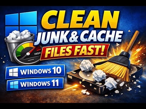 How to Clear ALL CACHE & JUNK files From Windows 11 & Windows 10 (The Easy Way)