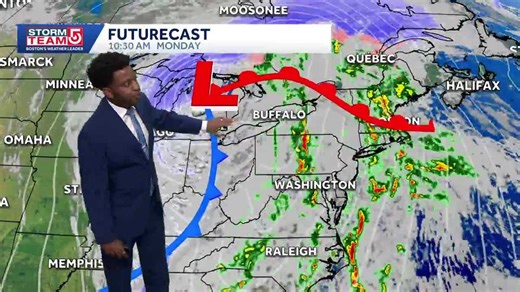 Video: Winds lighten with clouds building early