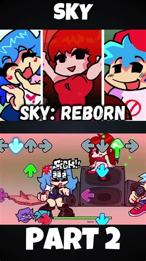 FNF - Sky: REBORN [PART 2|SKY] [1 Million Update] (FNF MOD) #shorts