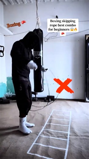 Boxing skipping rope best training combo for beginners 😱🔥🥊#foryoupage #boxingtraining🥊 #boxing🥊 #boxingtechnique #boxingtutorial | Boxing Tutorial