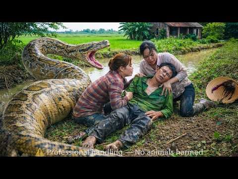 Timelapse 72 Hours: A Giant Python Sneaks Up From Behind — Horrific Rescue
