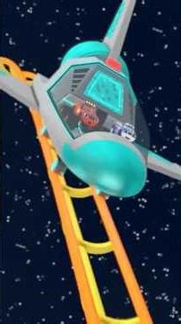 blaze blasts off on a rocket ship rollercoaster! 🚀🎢 #shorts